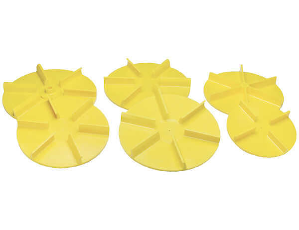 POLY SPINNER DISC 18in CCW YELLOW