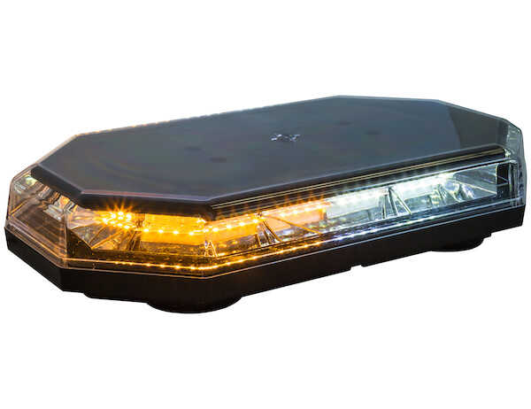 MINI LIGHTBAR LED, 12-24 VDC, AMBER/CLEAR 8891062