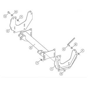 31553-1 FISHER / WESTERN PP MOUNT KIT GM SIERRA SILVERADO K1500 2007 ...