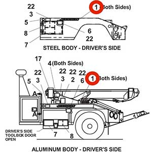 DECAL "JERR-DAN" ABS PLASTIC